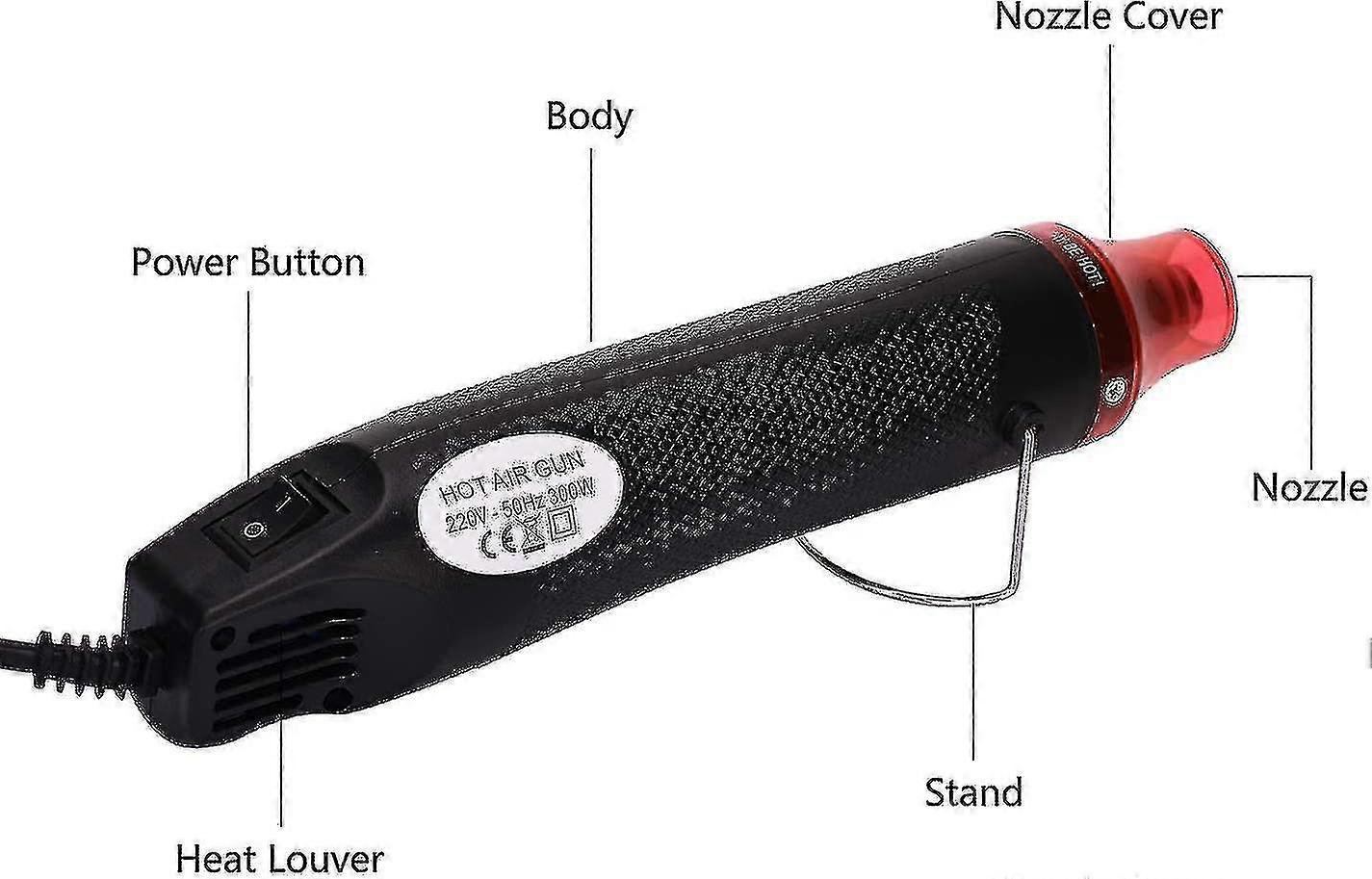 Mini Heat Gun Electric 300w Portable Hot Air Gun For Diy Craft ...