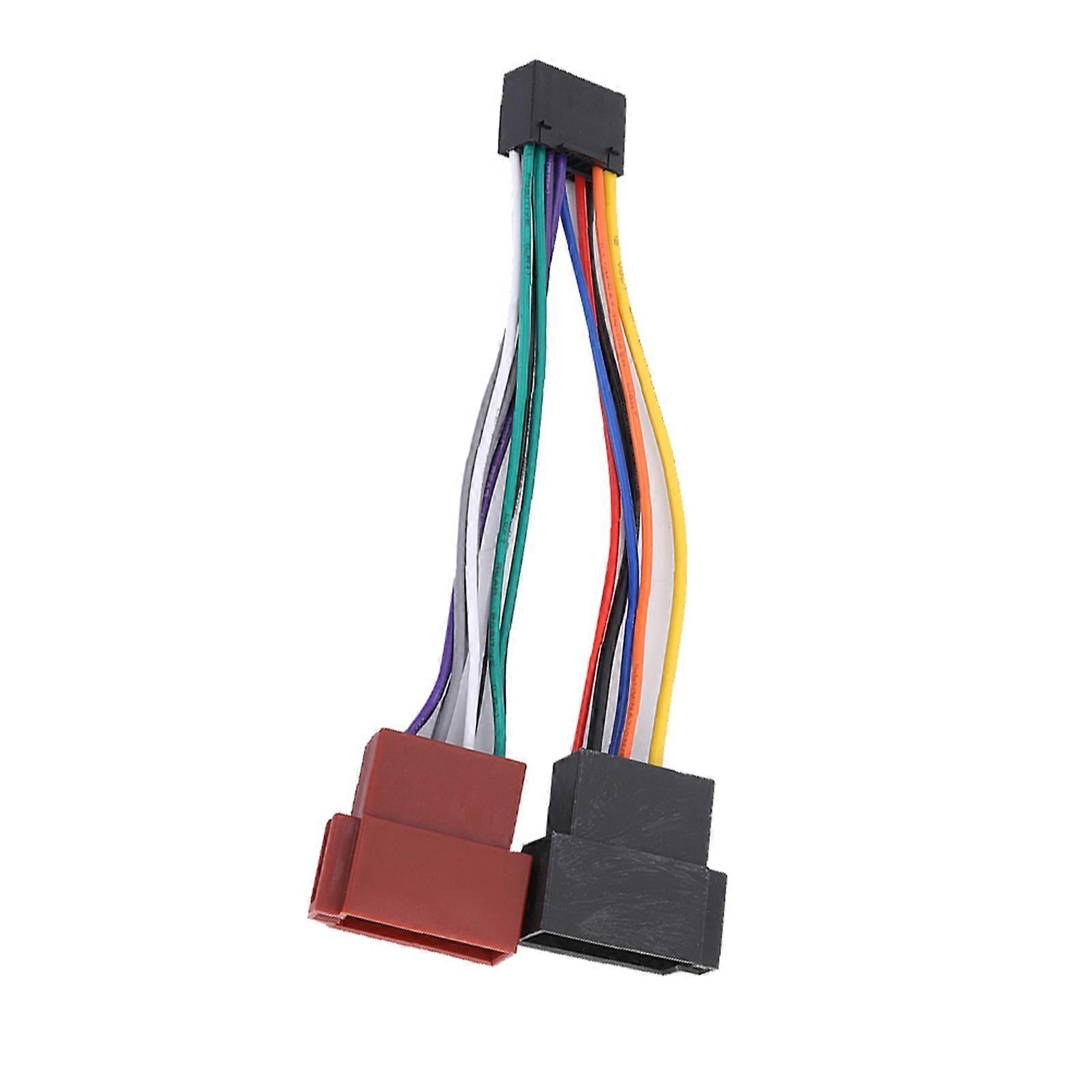 16 Pin ISO Bus Female Harness Connector Adapter Fits for Kenwood NC ...