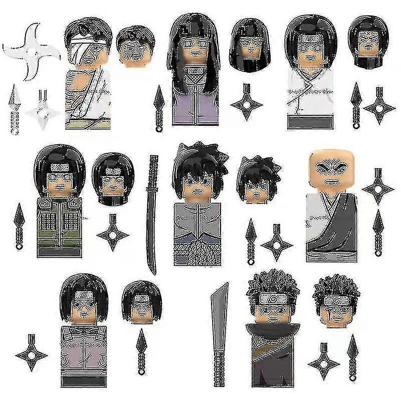 Mini Naruto Sasuke Kakashi Akatsuki Building Blocks Set Anime Cartoon ...