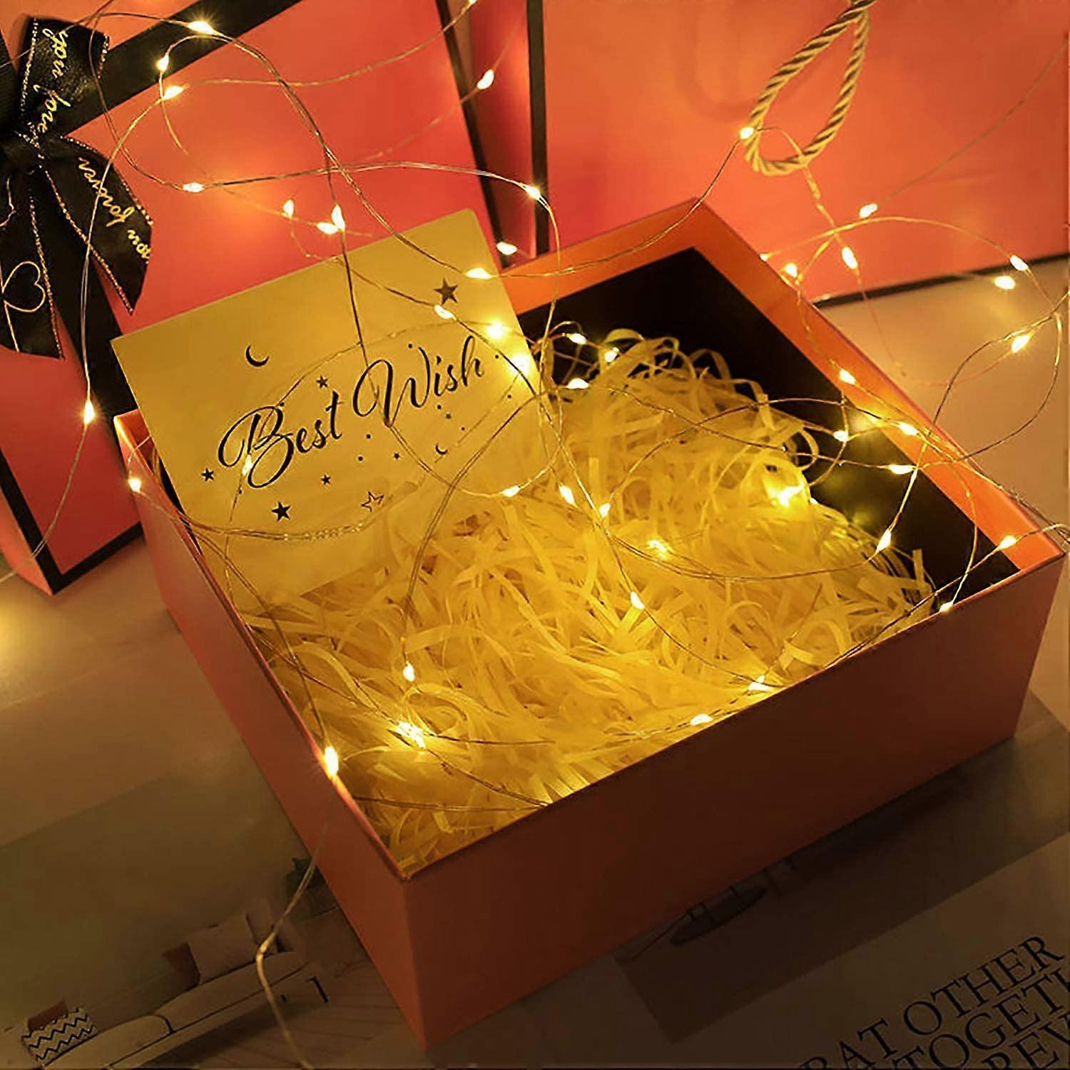 100 Grams Shredded Paper, Shredded Kraft Raffia Paper Filler, Gift ...