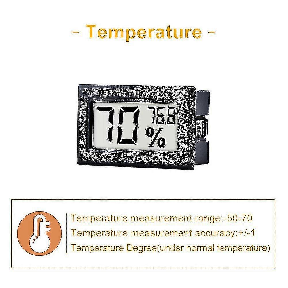 12 Pack Mini Small Digital Electronic Temperature Humidity Meters Gauge ...