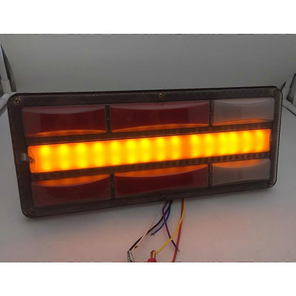 2pcs 24V LED Tail Car Lights UTE Camper Truck Trailer Van Stop Rear ...