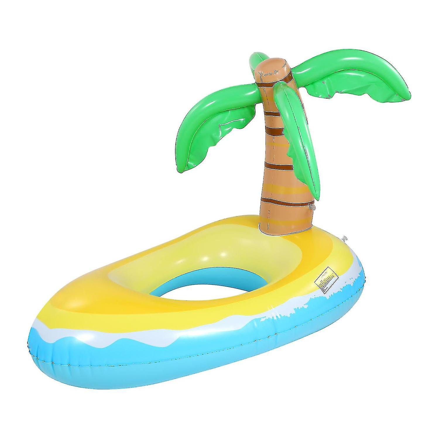 Inflatable Coconut Tree Swimming Ring For Childrens Summer Party ...
