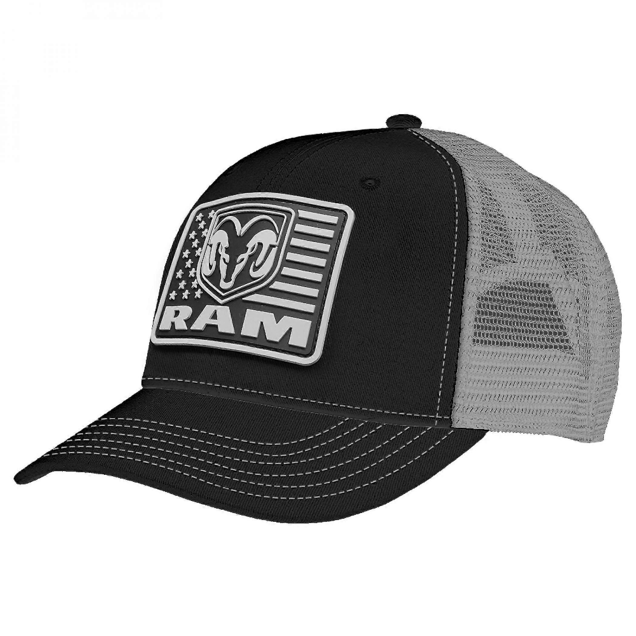 Dodge Ram Patriotic Logo Patch Adjustable Trucker Hat | Fruugo UK