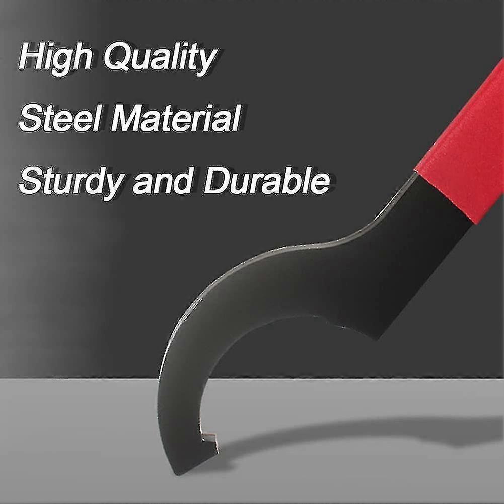 Coilover Wrench, Hook Wrenches Tools Set Shock Spanner Wrench Set C-shape Spanner Adjustable ...