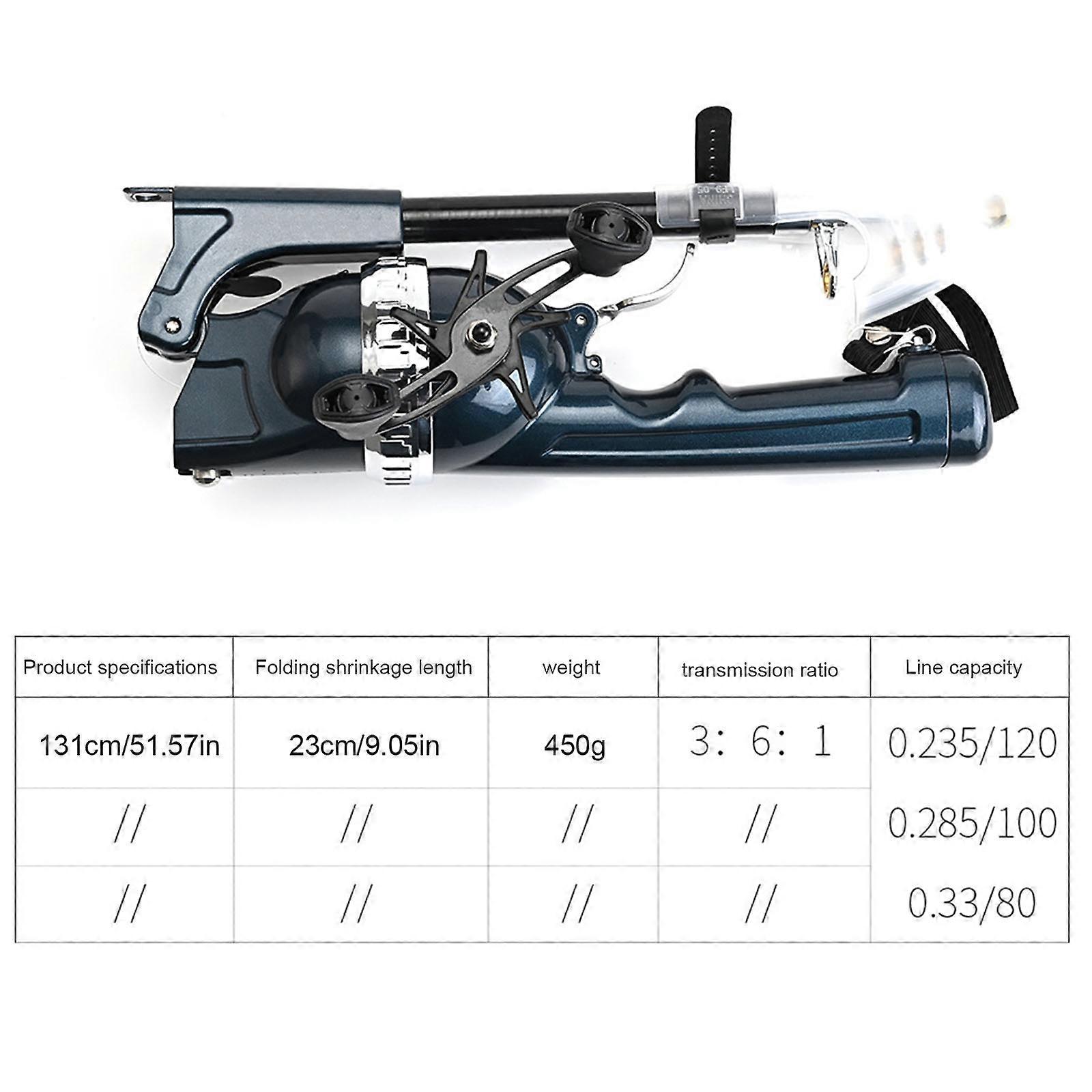Telescopic Sea Casting Fishing Rod, 1.31M Foldable Rod with Line ...