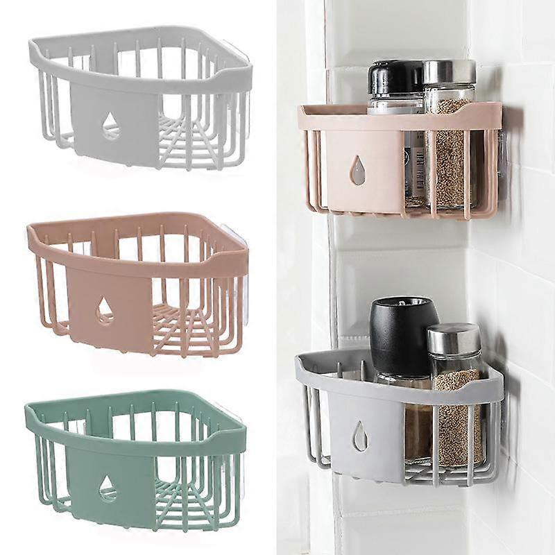 Triangular-Shower Caddy Shelf Bathroom Corner Bath Storage-Holder ...