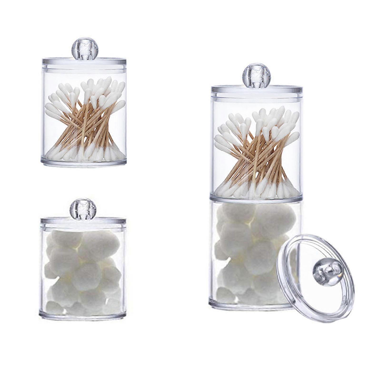 Elegant Crystal Glass Apothecary Jars For Vanity Organizers ...