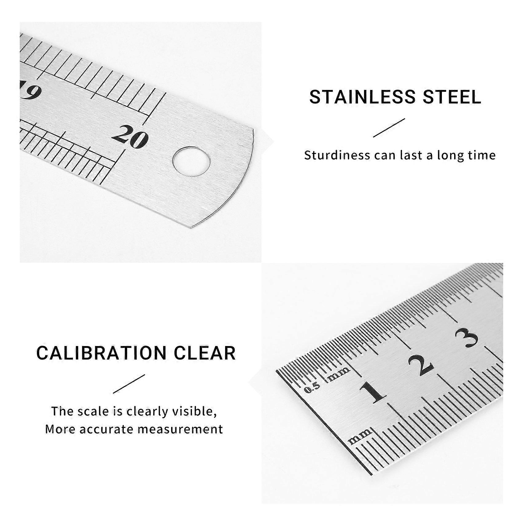 Groove Right Stainless Steel Metric Ruler 50 cm Stainless Metric Ruler ...