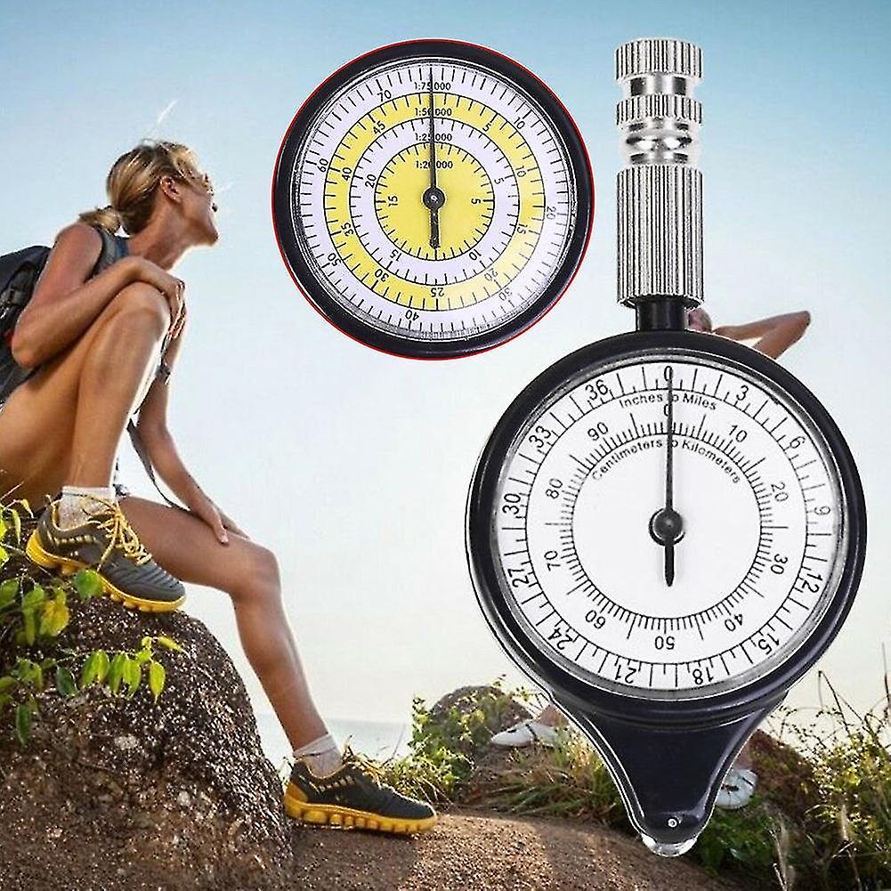 2022 New map rangefinder odometer multifunction compass curvimeter climbing map scale ruler ...