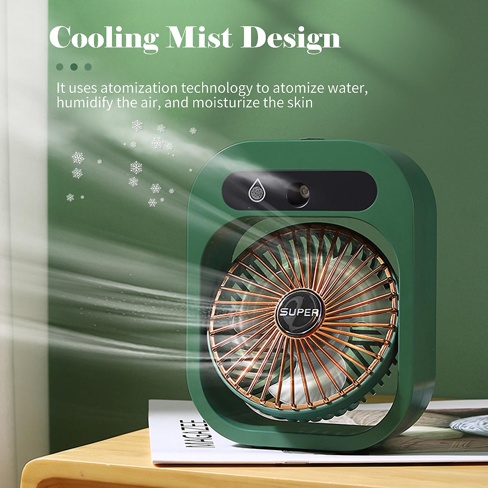 Desk Misting Fan Cooling Mister Fan Usb Rechargeable Humidifier ...