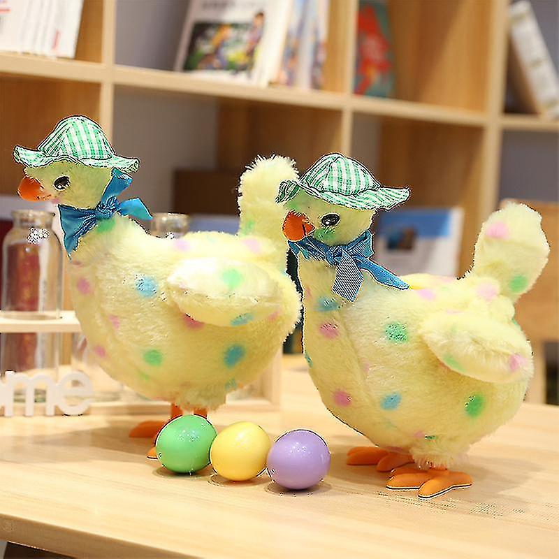 A Hen Funny Chicken Toy Laying Eggs Plush Electric Music Dancing Kids ...
