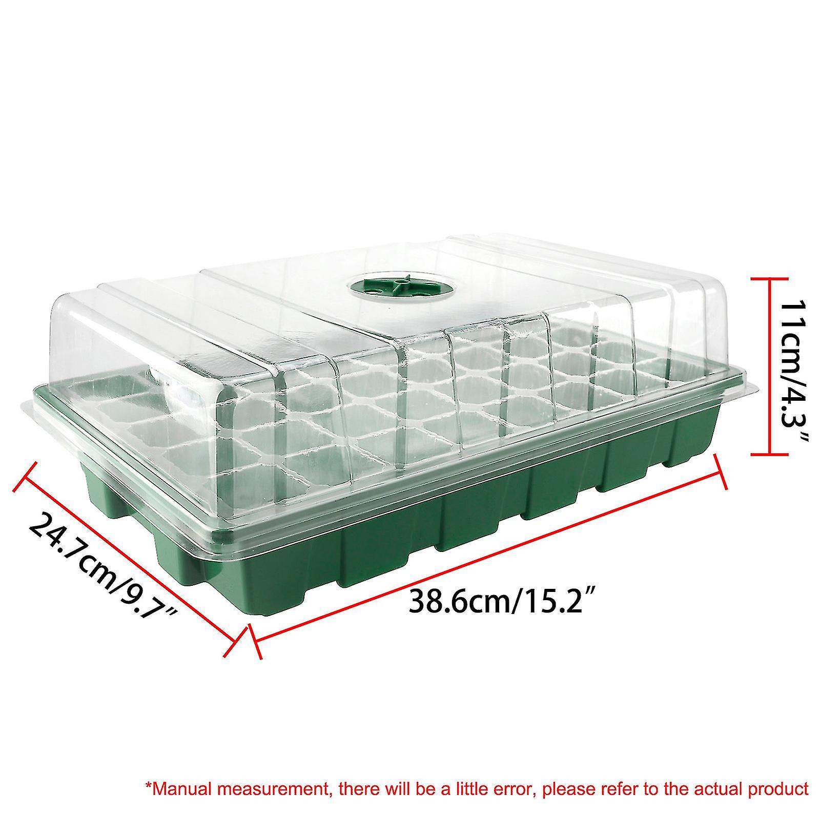 Seedling Trays Seed Starter Tray, 5-pack Mini Propagator Plant Grow Kit ...
