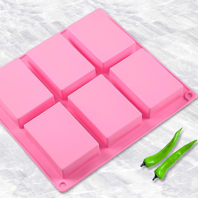 6 Cavity Large Rectangle Silicone Mold, 1 Pcs Energy Bar Baking Machine ...