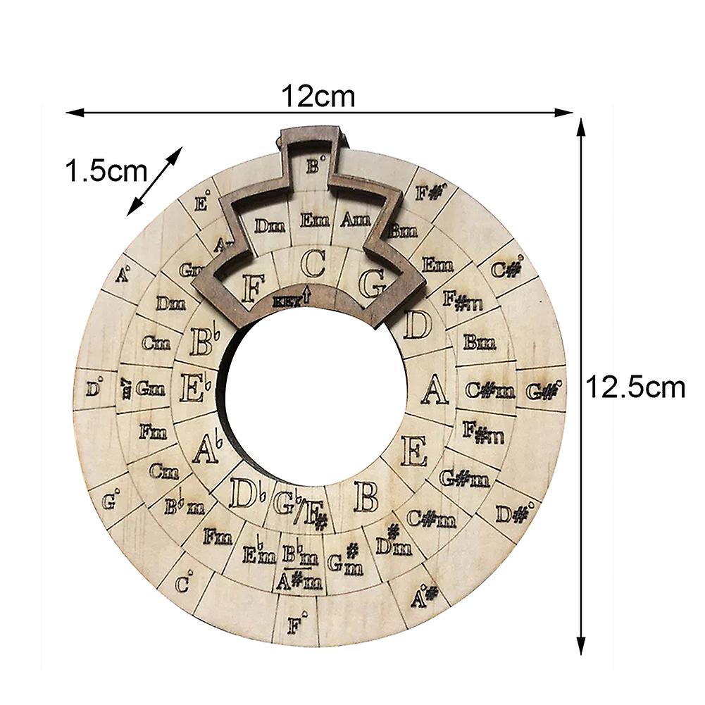 Wooden Melodys Tool with Circle of Fifths Portable Musical Instrument ...