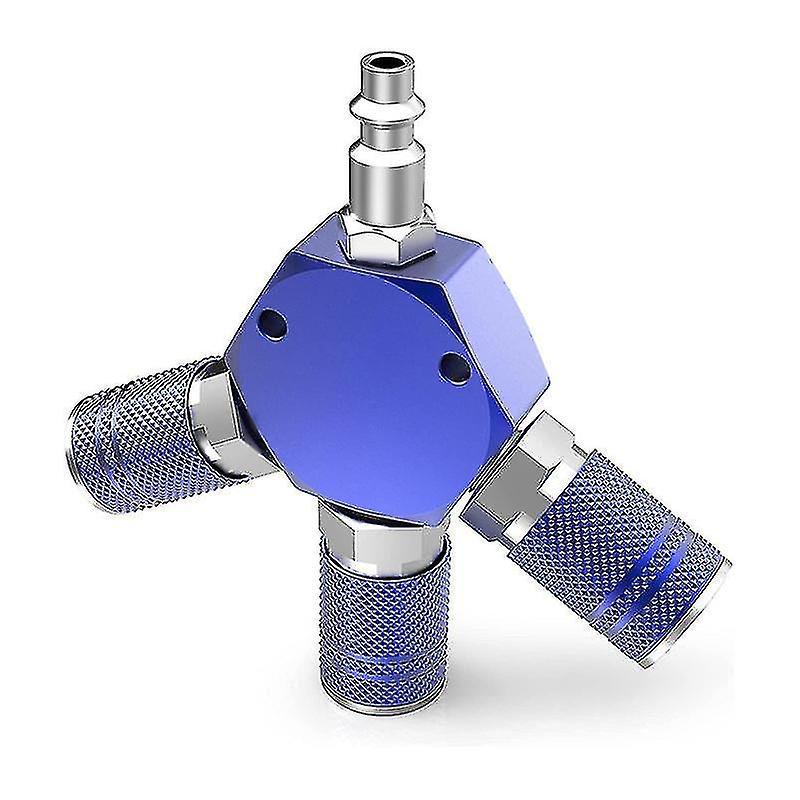 3-way 1/4 Inch Npt Aluminum Hex Style Manifold With 3pieces Steel ...