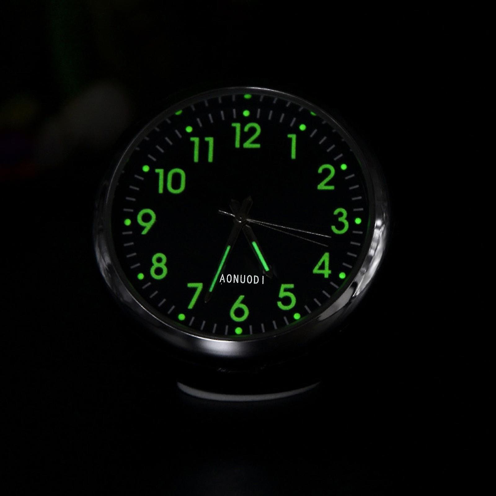 Alarm Clock Mini Car Fluorescent Wall Clock Light Quartz Clock ...