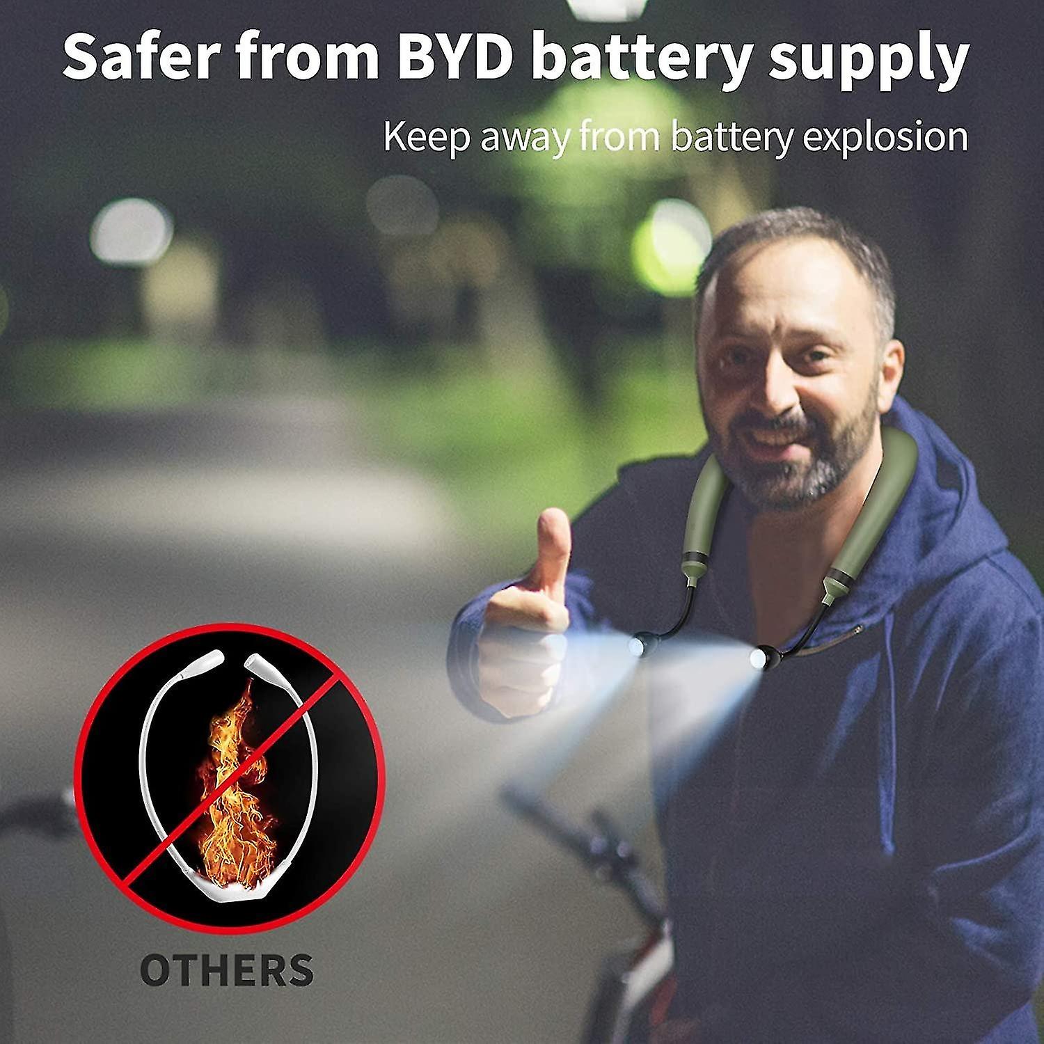 Neck lamp hands-free. Neck lamp 4000mah. 3 brightness levels. Bendable ...