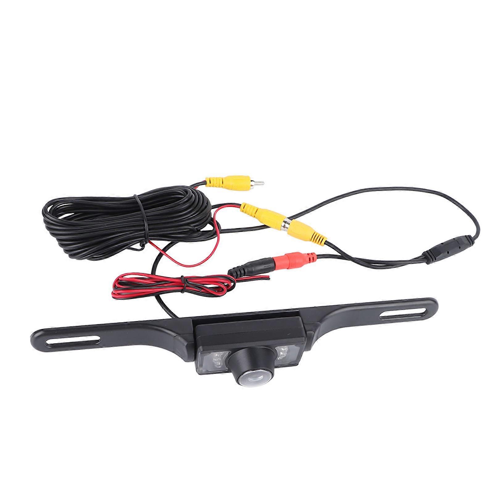 Car Long License Plate Frame Camera HD Night Vision 8 Lights Reverse ...