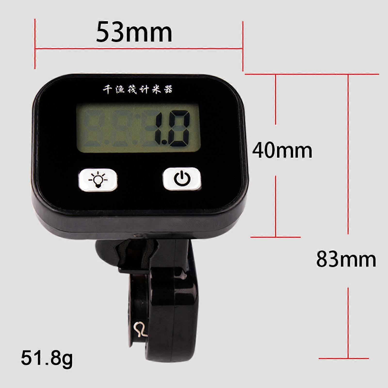 Fishing Line Counter LED Screen Jigging Trolling Compact Sea Reel Meter ...