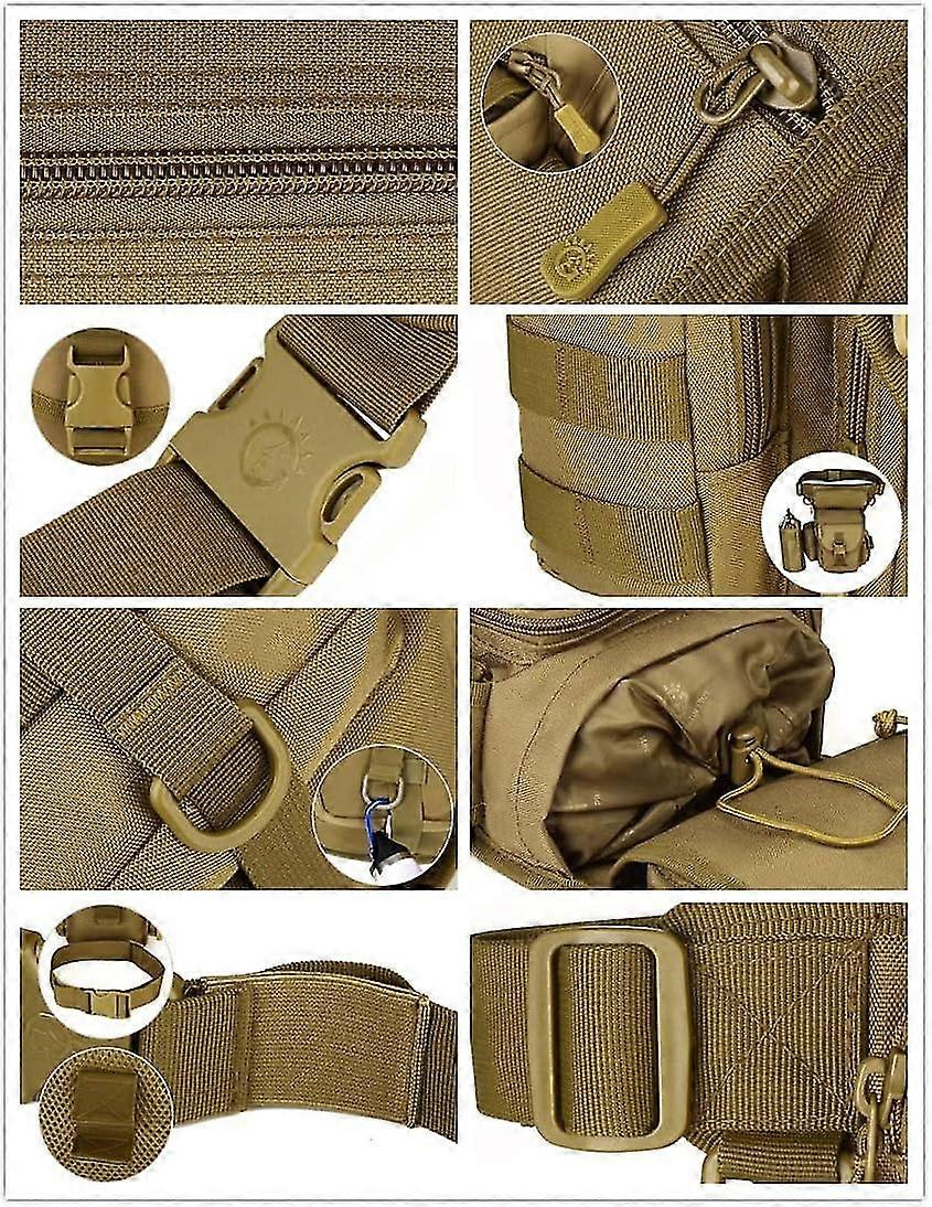 Military Tactical Waterproof Leg Bag Multi-Function Waist Bag for Tools Open Air Thigh Bag ...