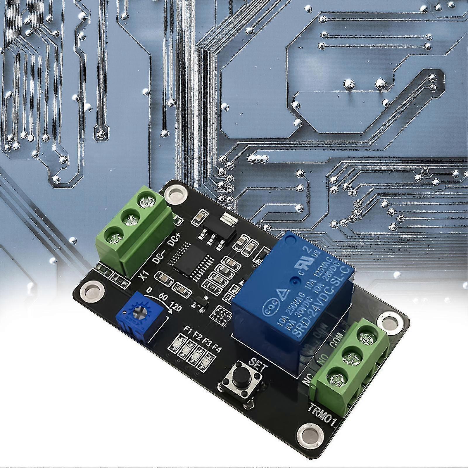 Trm01 Time-Delay Relay Module Multi-Functional Self-Locking Pcb Reverse Protection Delay Timer ...