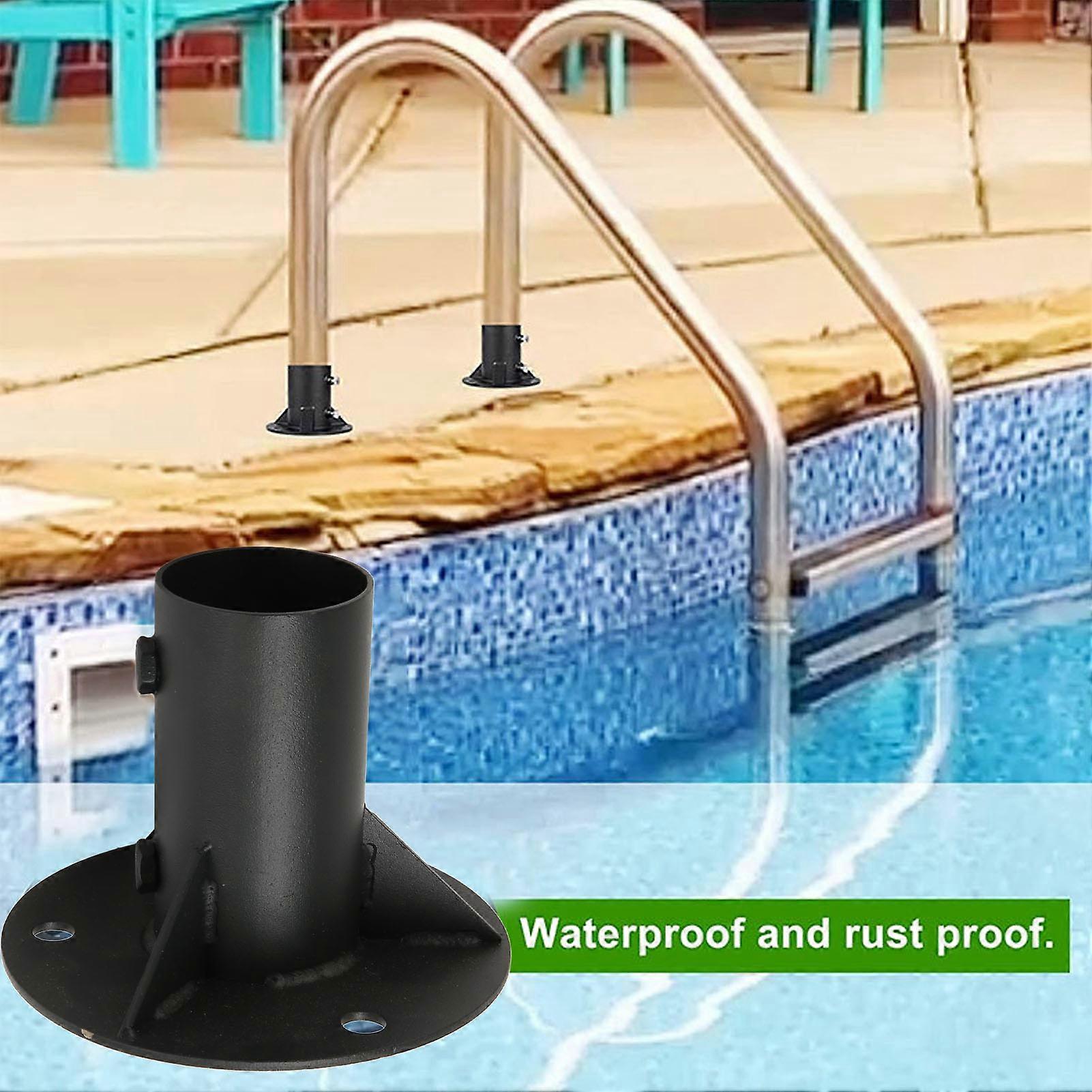 Chain Link Fence Pole Floor Flange Base Flange Heavy Solid Fence Post ...