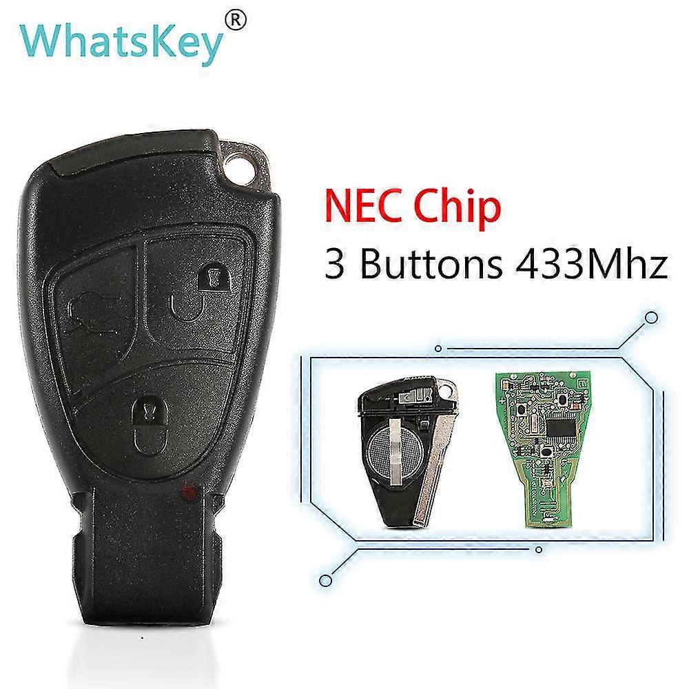2/3 Buttons 433mhz Car Remote Control Key Fob For Mercedes For Benz E ...