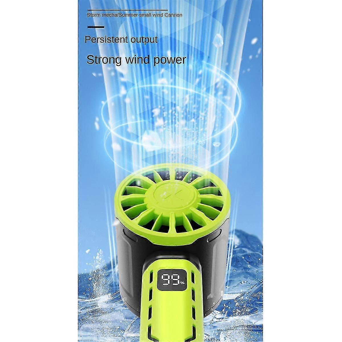 Handheld Turbo Fan 100 Speed Adjustable Outdoor Portable High Speed Fan ...