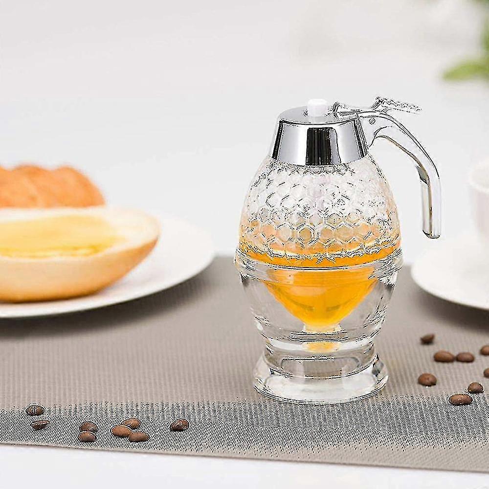 Honey Dispenser, Non-drip Glass - Maple Syrup Dispenser Glass ...
