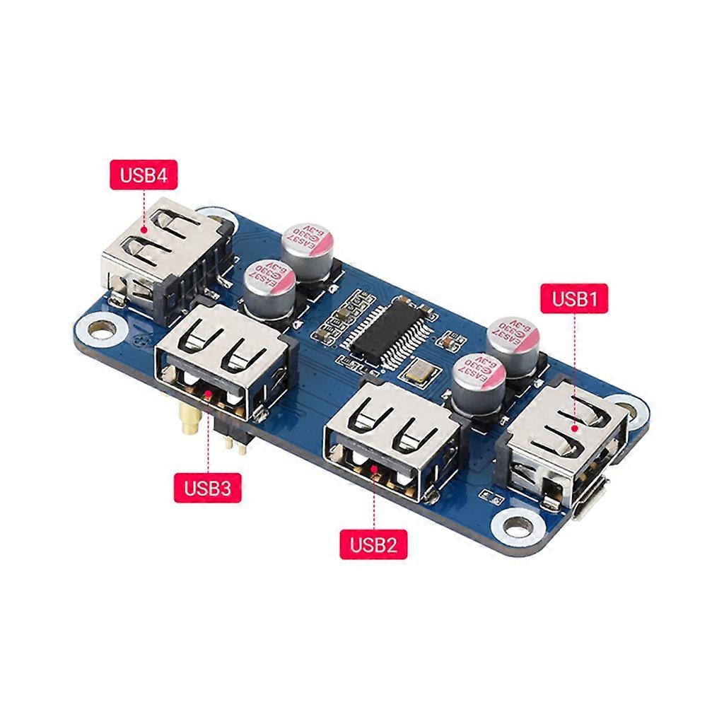 for Raspberry Pi Zero 2 W WH 3A 3B Plus 3 Model B 4 4B USB HUB Board 4x ...