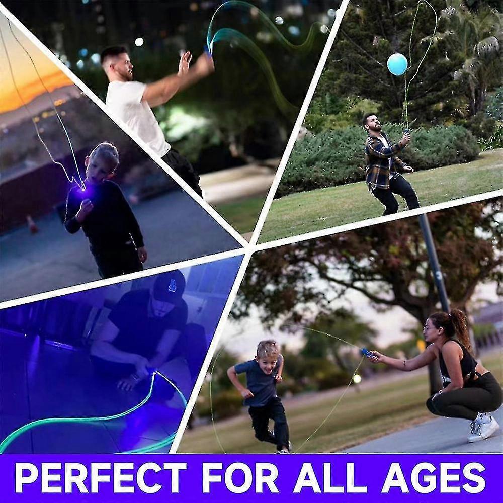 String Shooter Glow In The Dark Loop Lasso Toy, String Rope Launcher ...