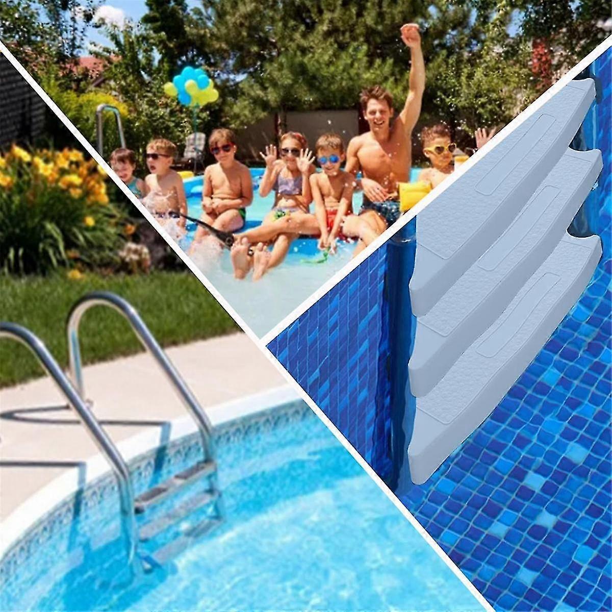 2-Pack Universal Pool Ladder Steps Replacement, 18 Inch Heavy-Duty ...