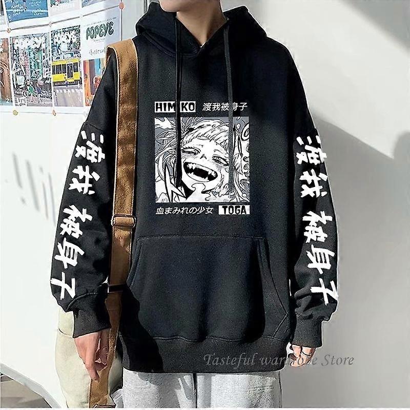 My Hero Academia Anime Hoodie Himiko Toga Bakugou Print Hooded Men ...