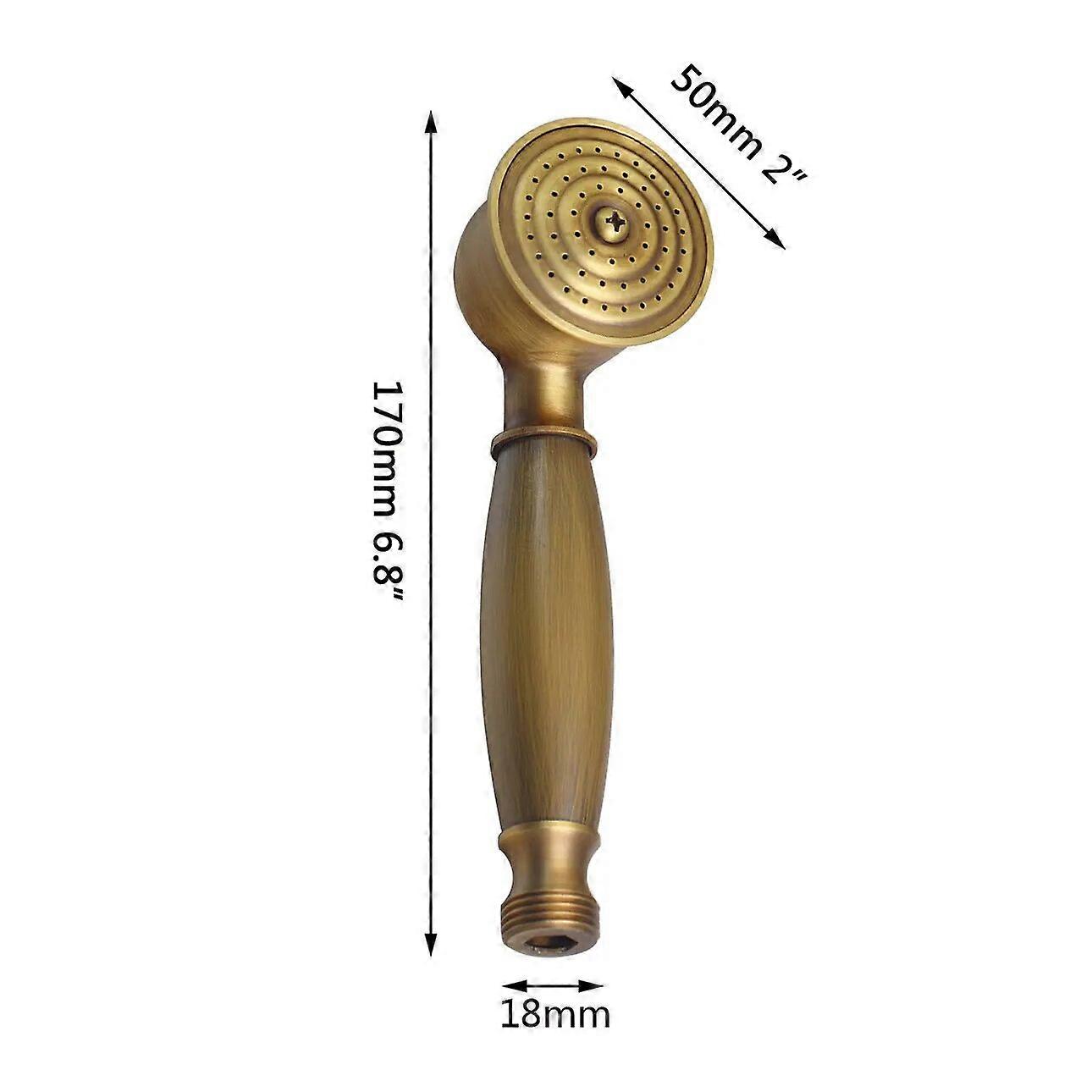 Black Gold Chrome Brass Bath Hand Held Shower Head Antique Bronze ...