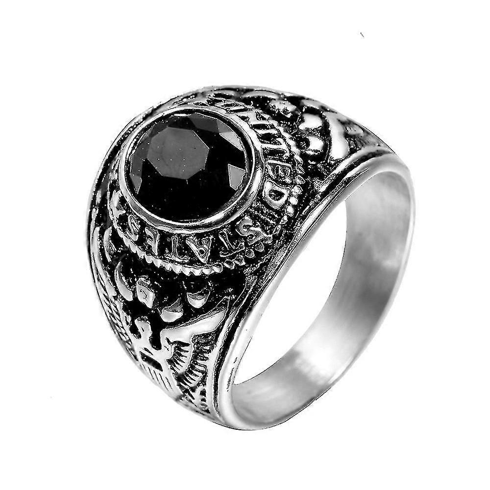 Gold Color U.s. Air Force Army Engrave Ring For Men Stainless Steel ...