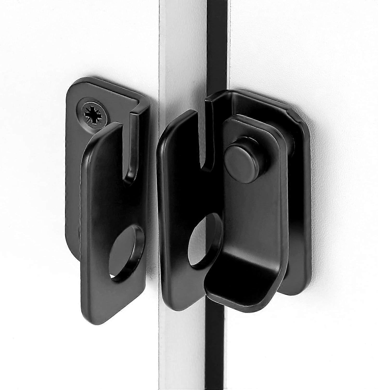 2 Packs Flip Latches1.81 x 1.77Black Stainless Steel Thickened Heavy ...