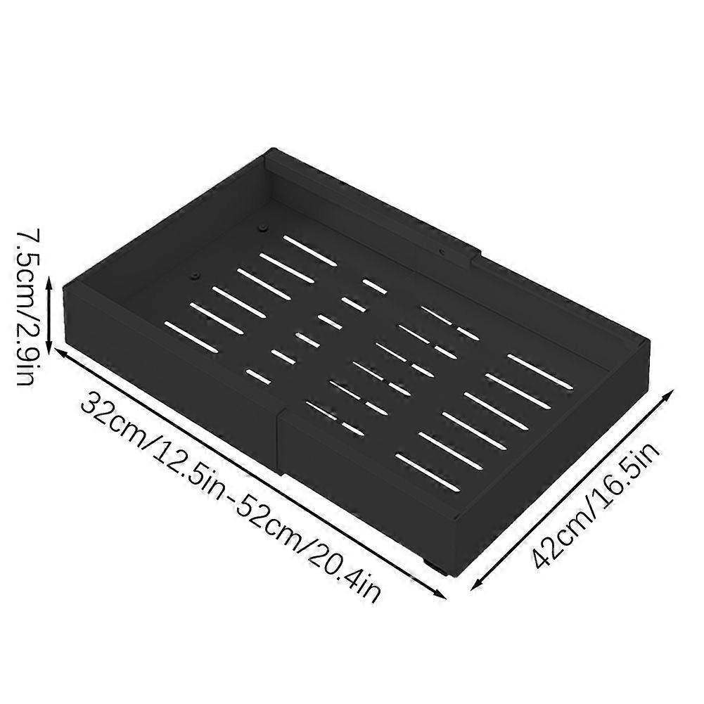 32-52cm Retractable Cabinet Slide-Out Basket - Track Drawer Under-Sink ...