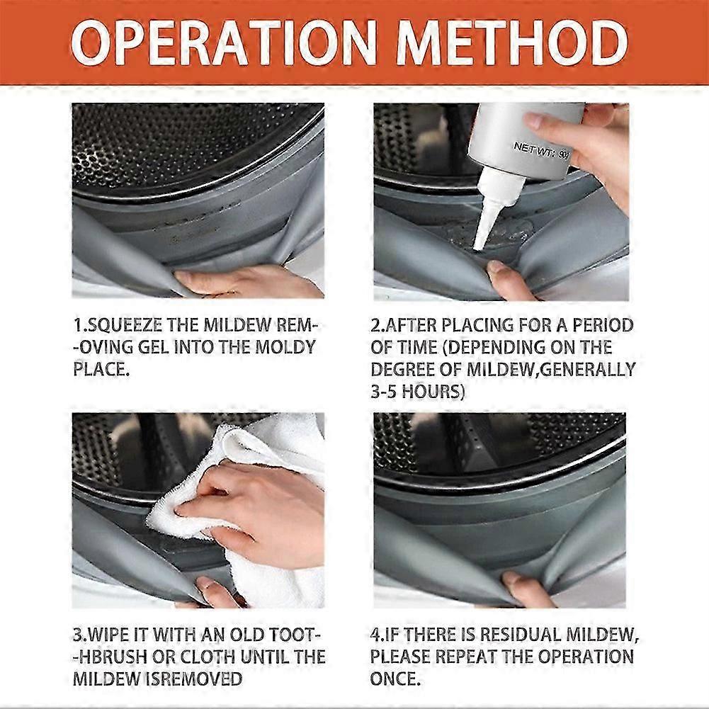 3x Household Mould Remover Gel, Large Capacity Mildew Removal, Mould ...