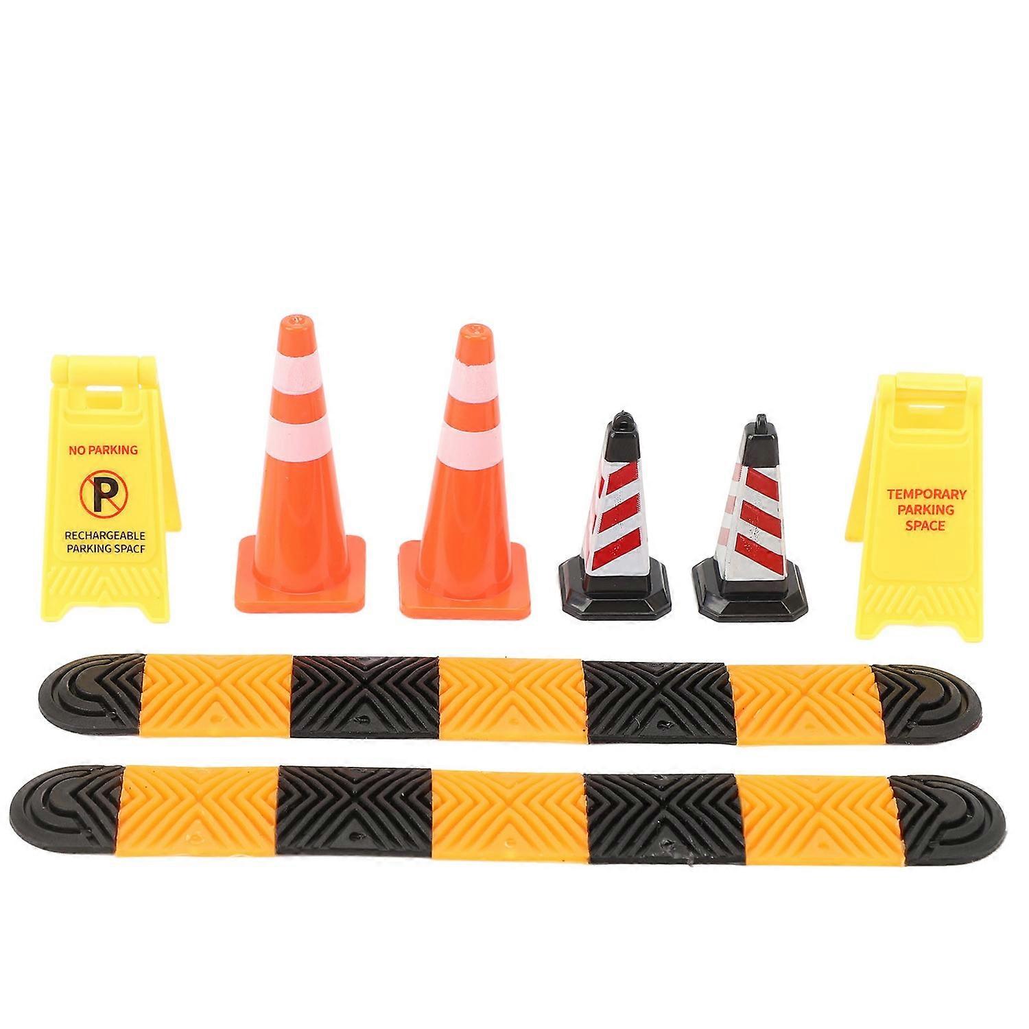 1/18 1/24 Climbing Car Mood Piece Speed Bumps Ice Cream Cones Warning ...