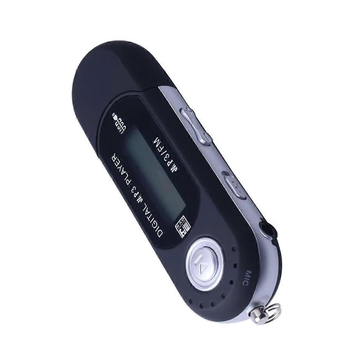 Portable USB MP3 Player Music Player Digital LCD Screen Black | Fruugo UK