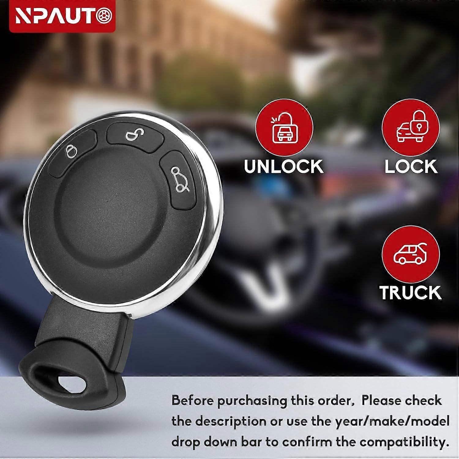 2025 Newest NPAUTO Key Fob Replacement for Mini Cooper 2007 2008 2009 ...