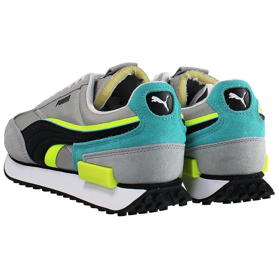 Puma Future Rider Double Lace-Up Grey Synthetic Mens Trainers 380639_01 ...