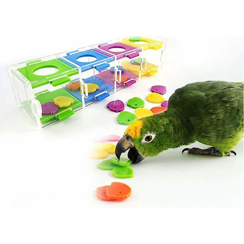 Bird Toys, Colorful Parrot Toys Intelligce Interesting Bird Training ...