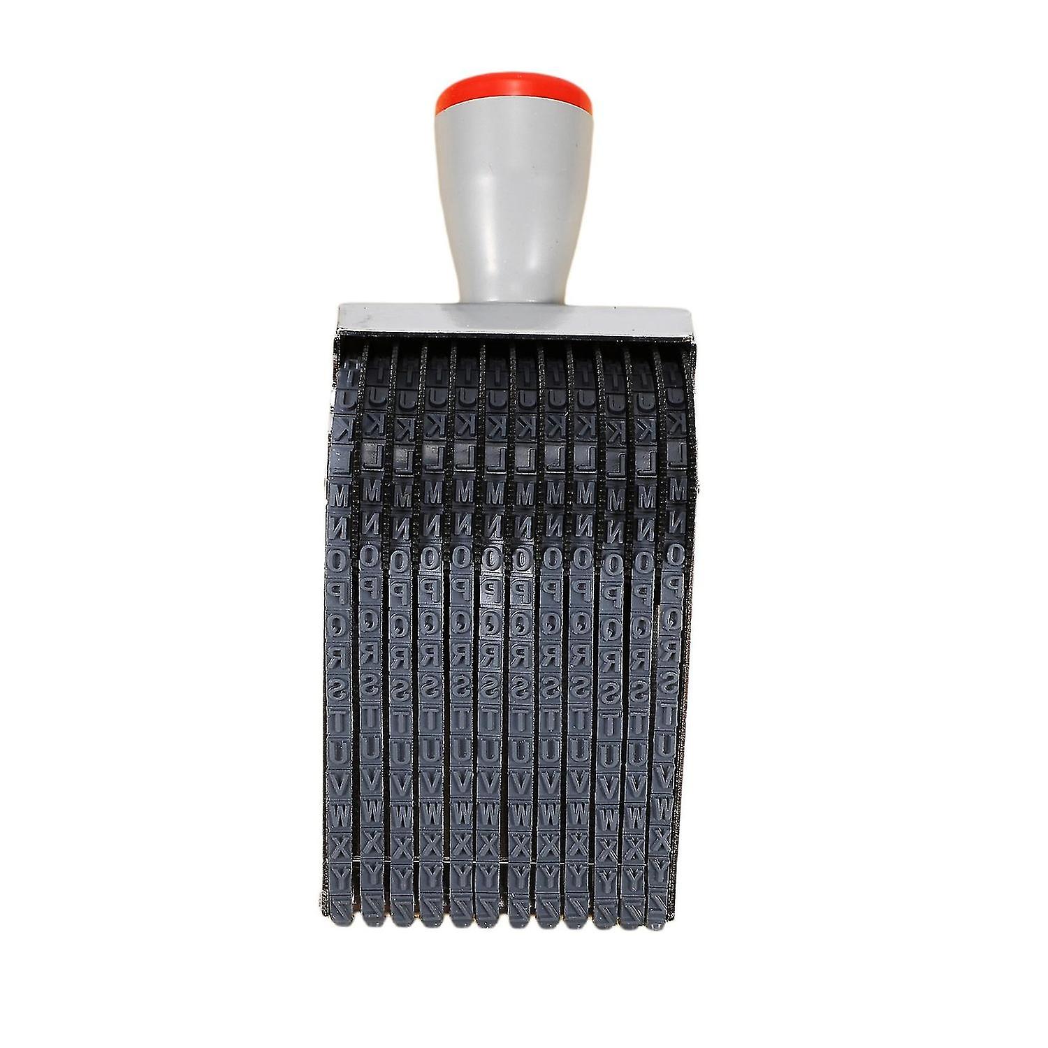 Multipurpose 12 Digit Alphabet Rolling Rubber Stamp English Letter ...