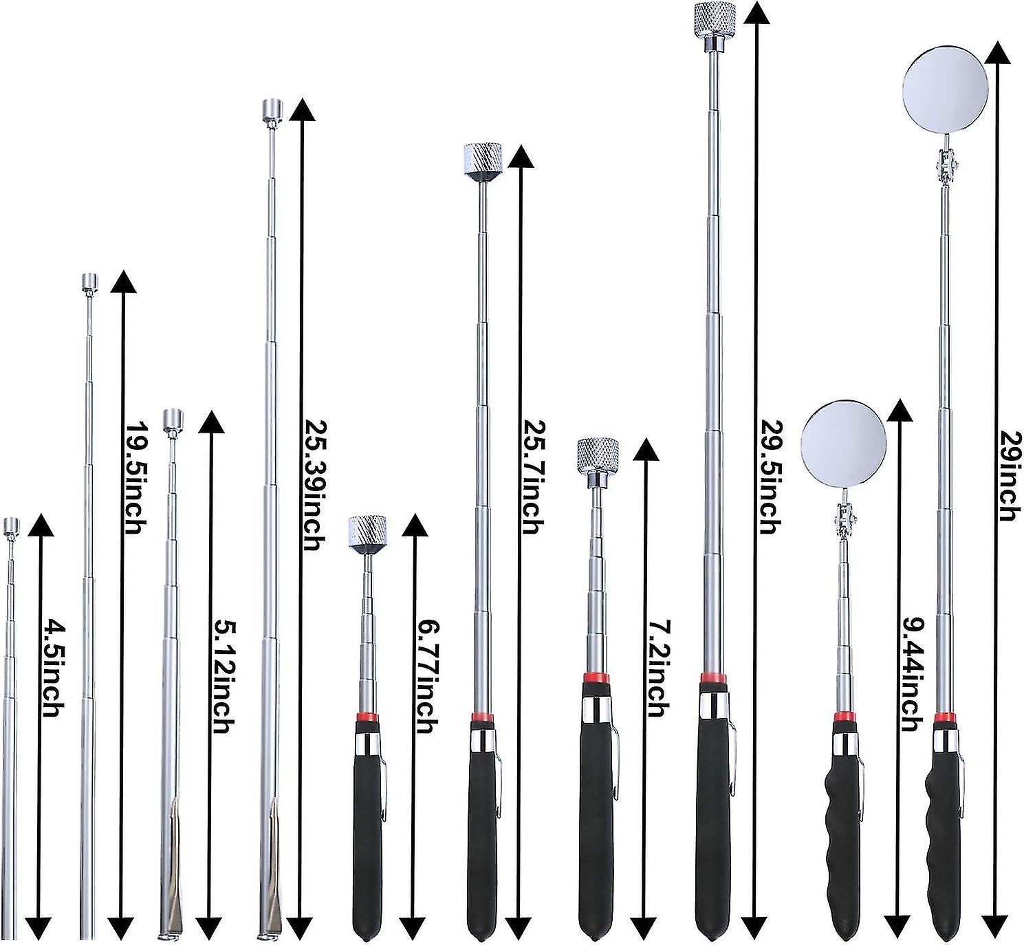 Vehicle Inspection Mirror Set 360 Degree Magnetic Retractable Pickup ...