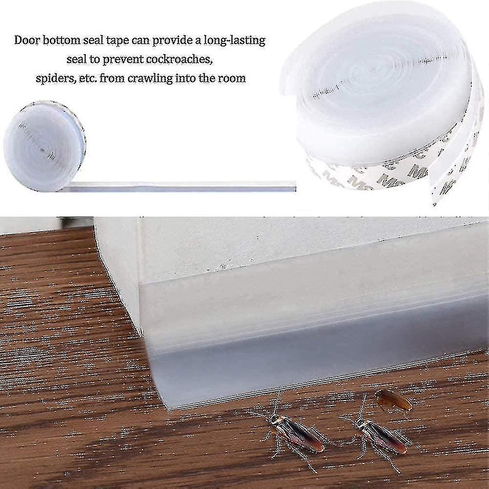 3m Transparent Silicone Sealing Strip, Door Bottom Sealing Strip ...