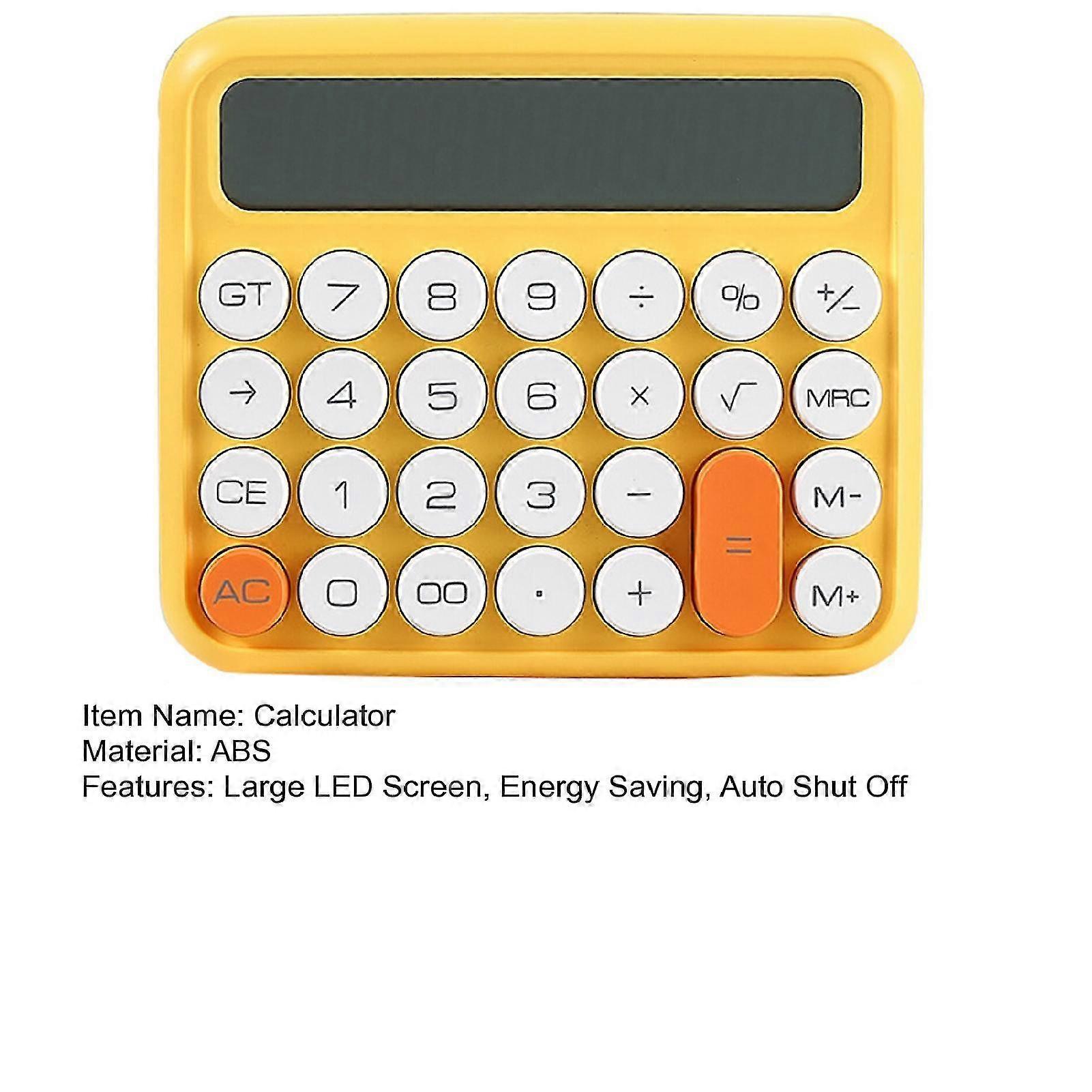 Calculator Large Led Screen Portable Energy Saving Mechanical Keyboard ...