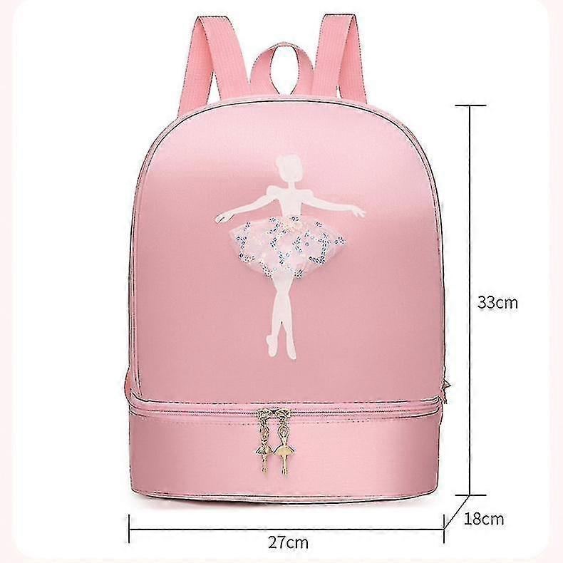 Dance Backpack Girls Latin Ballet School Bag Independent Shoe Storage ...