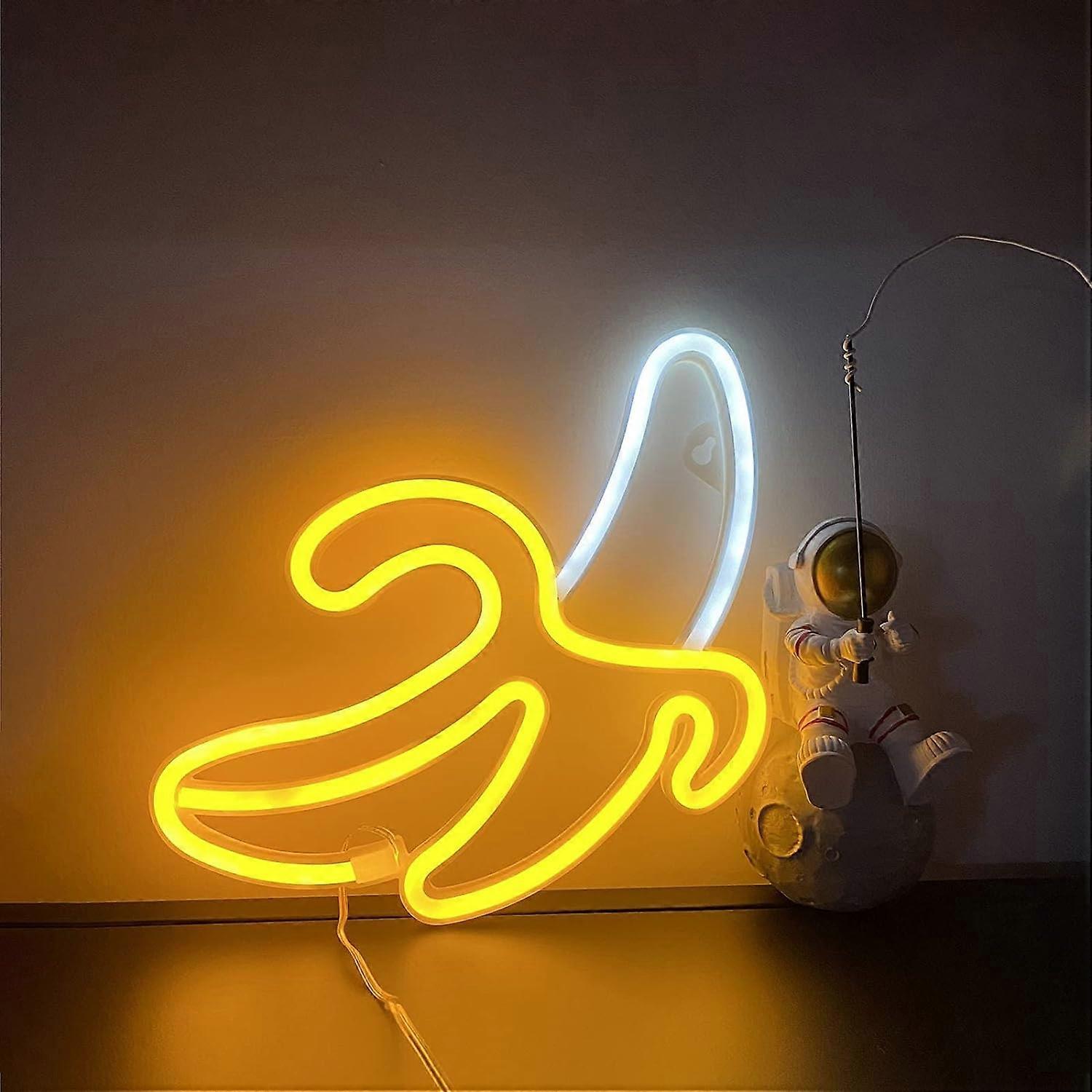 2024 New Banana Neon LED Neon Wall Mount Neon for Home Decor Battery ...